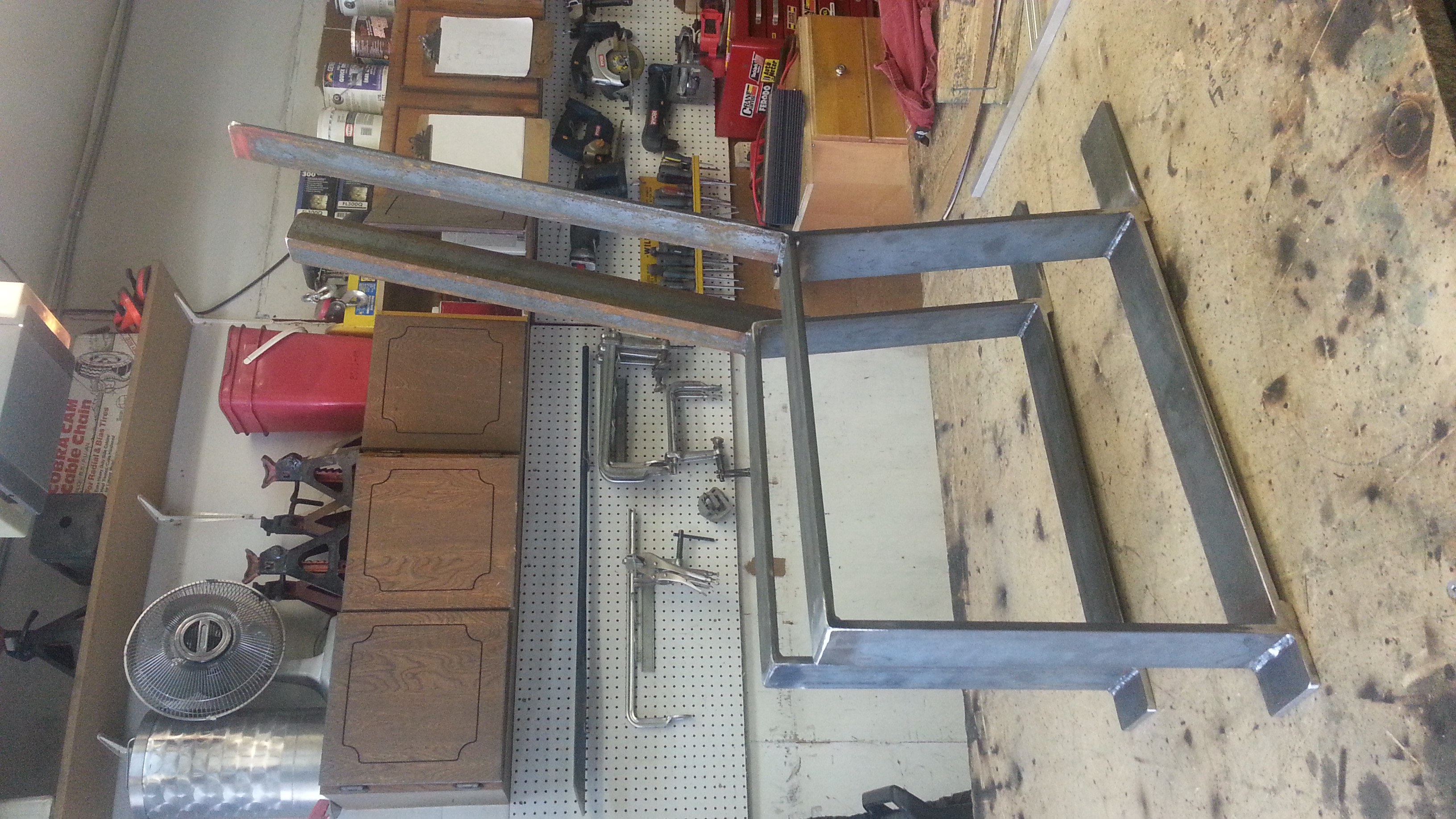 Pictures - steel bench supports